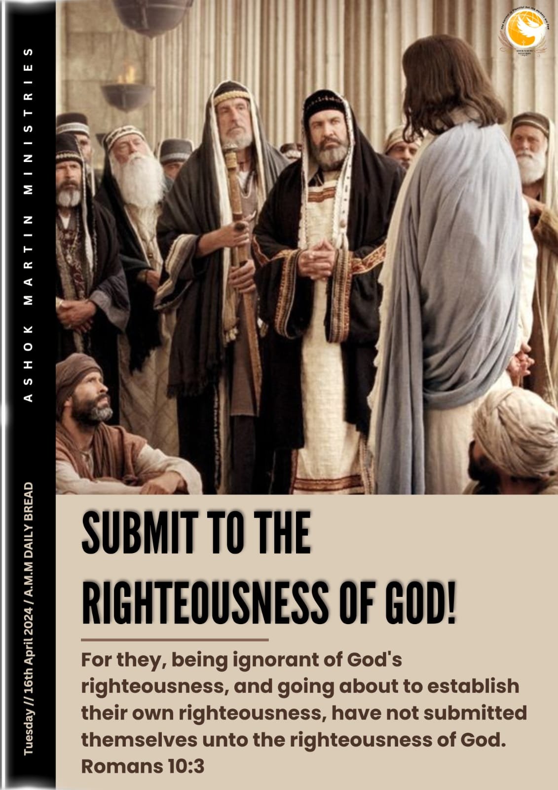 SUBMIT TO THE RIGHTEOUSNESS OF GOD! – ASHOK MARTIN MINISTRIES