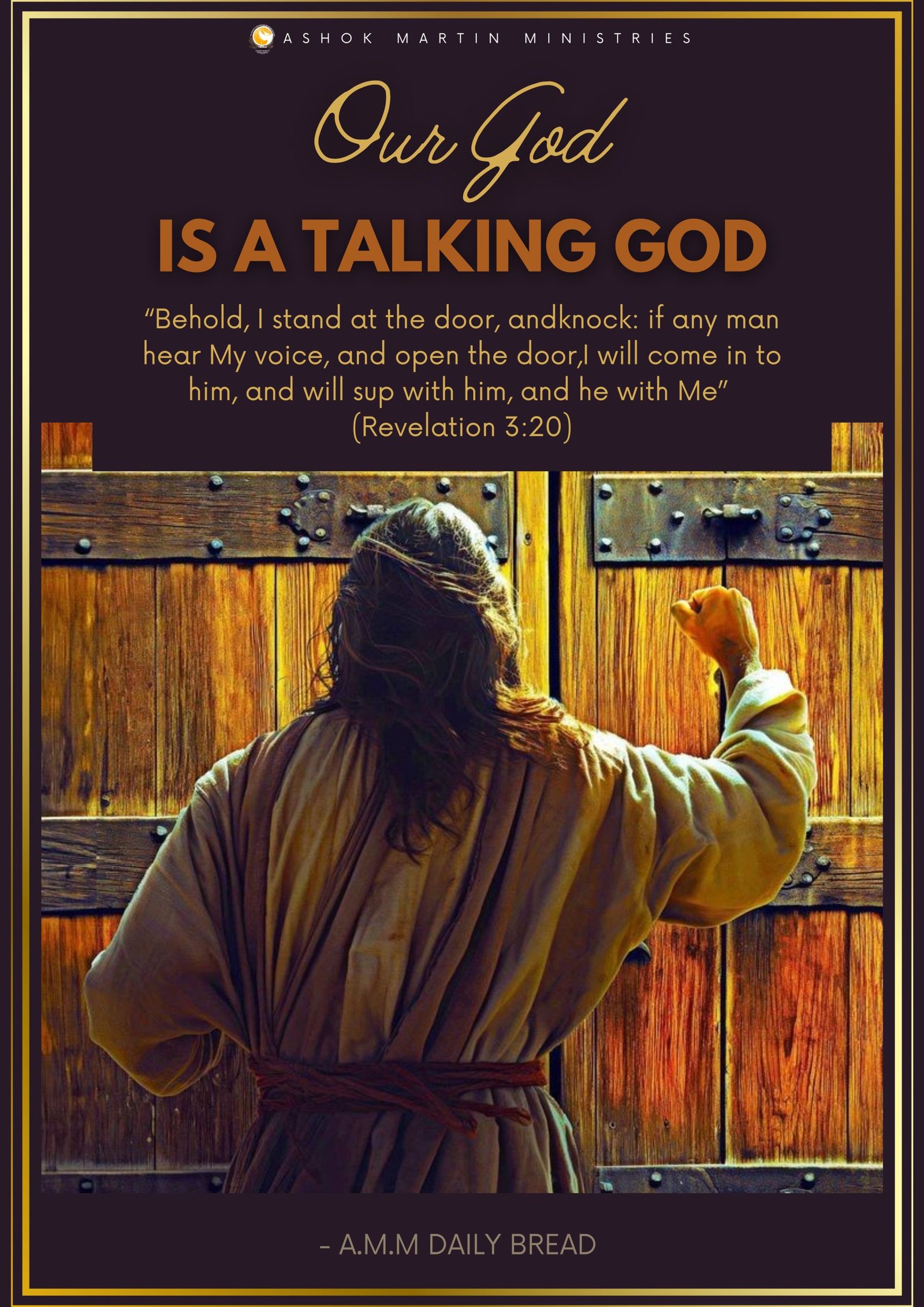 Our God is a talking God – ASHOK MARTIN MINISTRIES